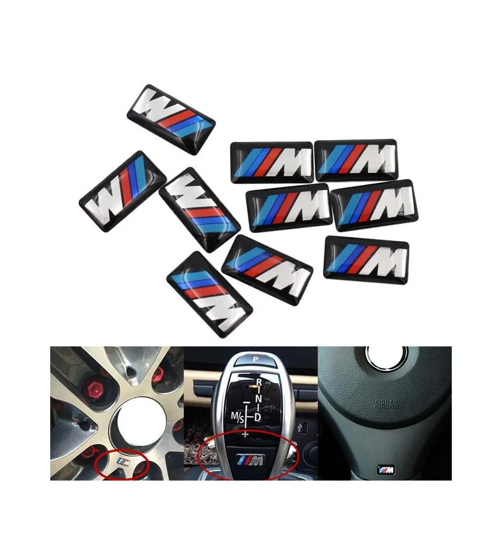BMW M Tech Emblem till fälg&ratten 5x - RM Bilstyling